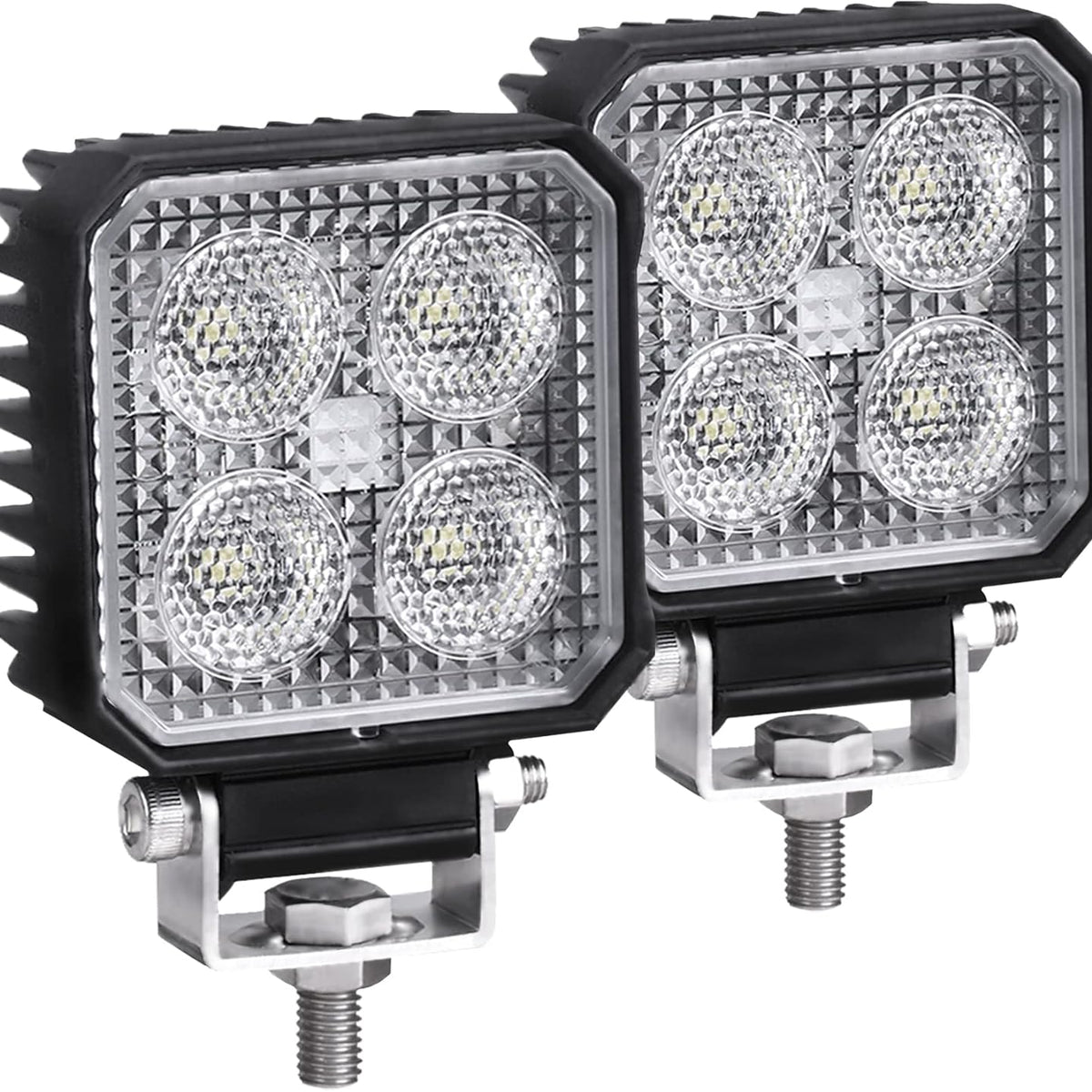 2.8-inch Square LED Work Light Pair, 2200 lumen Each – Primelux | High ...
